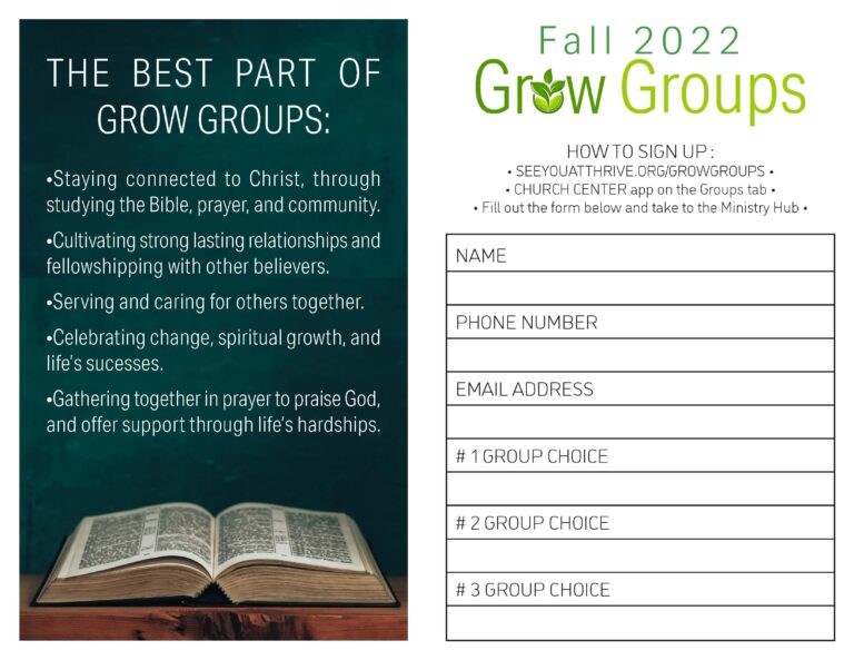 Grow Together | Thrive Community Church
